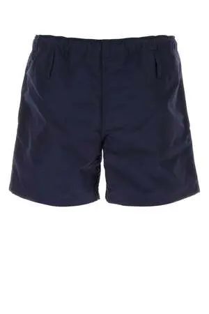 Prada Navy Nylon Swimming Shorts - Blue