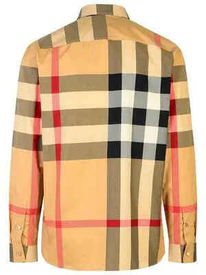 Burberry Summerton' Beige Cotton Shirt