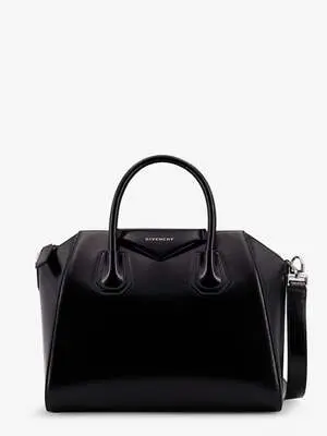 Givenchy Antigona Leather Shoulder Bag - Black