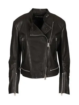TOM FORD Lambskin Racer Jacket - Black