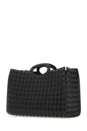 Valentino Garavani Rubber Le Troisieme Shopping Bag - Black