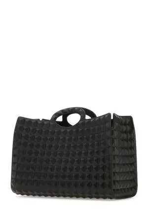 Valentino Garavani Rubber Le Troisieme Shopping Bag - Black