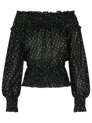 SELF-PORTRAIT Chiffon' Viscose Sweater - Black