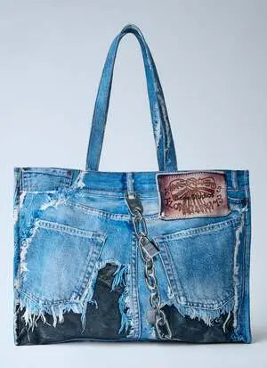 Acne Studios Trompe-l'oeil Tote Bag