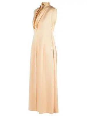 JIL SANDER Acetate And Peach Viscose Dress - Pink