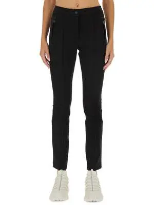 Moncler Logo Slim Fit Pants - Black