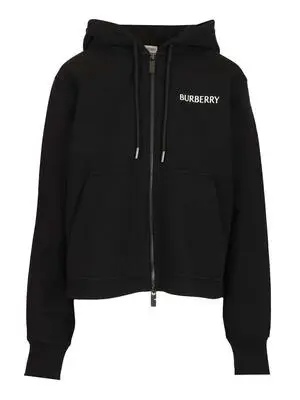 Burberry Cotton Hoodie - Black