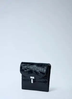 TOTEME T-lock Cardholder - Black