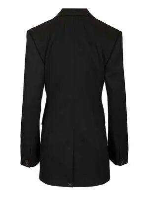 Celine Diagonal Wool Column Jacket