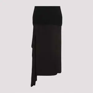 JIL SANDER Wool Midi Skirt