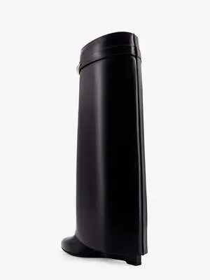 Givenchy Shark Leather Boots - Black