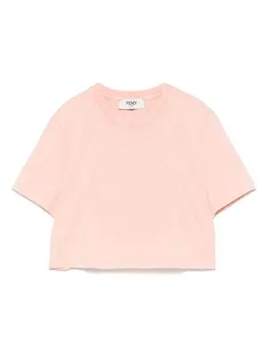 Fendi Logo Cotton T-shirt - Multicolor