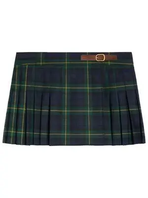 Celine Wool Mini Skirt - Multicolor