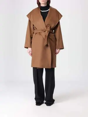 Max Mara Max Mara Studio Coat Woman Hazel Brown