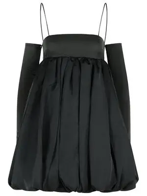 ROTATE BY BIRGER CHRISTENSEN Polyester Balloon Dress - Black