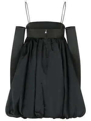 ROTATE BY BIRGER CHRISTENSEN Polyester Balloon Dress - Black