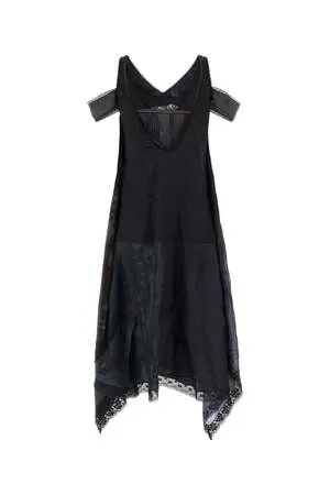 MARINE SERRE Silk Dress