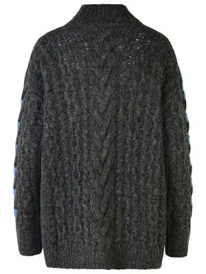 Stella McCartney Two-tone Alpaca Blend Turtleneck Sweater