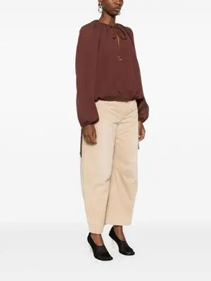 Loewe Cotton And Silk Blend Blouse - Multicolor