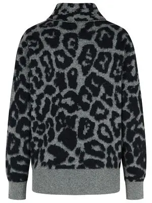Stella McCartney Grey Alpaca Blend Turtleneck Sweater