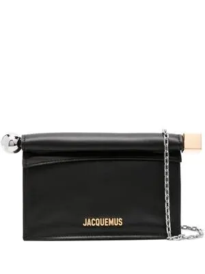 Jacquemus Leather Clutch - Black