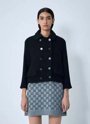 Gucci Wool-blend Double Breasted Jacket - Black
