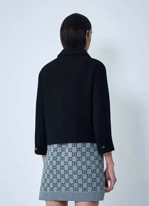 Gucci Wool-blend Double-breasted Jacket - Black