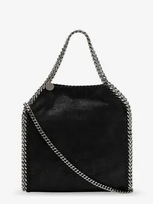 Stella McCartney Falabella Eco Shaggy Deer Mini Crossbody Bag - Black