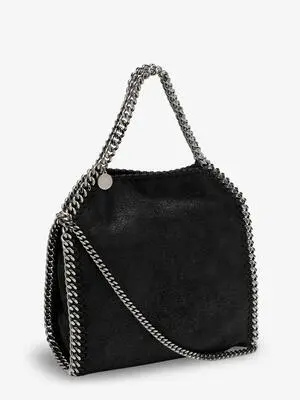 Stella McCartney Falabella Eco Shaggy Deer Mini Crossbody Bag - Black