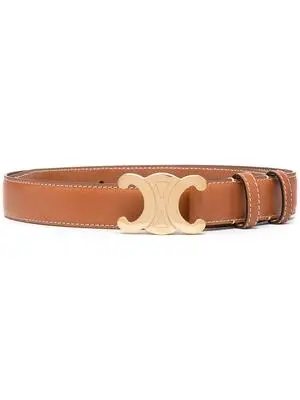 Celine Triomphe Medium Leather Belt - Multicolor