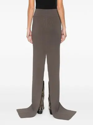 Rick Owens Wool Long Skirt