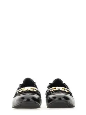 FERRAGAMO Lamb Leather Loafer - Black