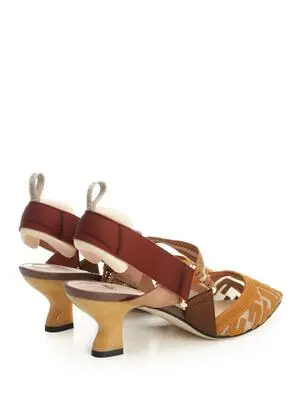 Fendi Colibrì Slingback - Cream