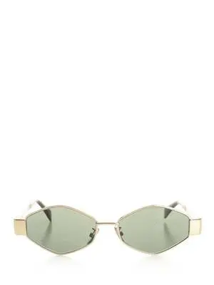 Celine Triomphe Metal 02 Sunglasses - Green