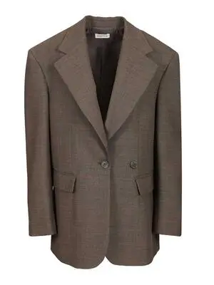 P.a.r.o.s.h Tailored Oversized Jacket - Gray