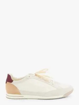 Brunello Cucinelli Leather Sneakers With Suede Inserts - Multicolor