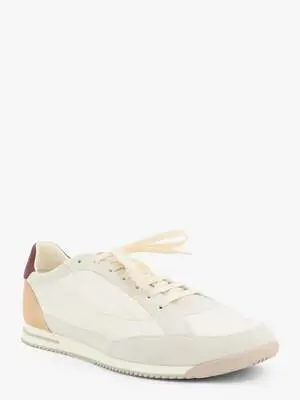 Brunello Cucinelli Suede Insert Leather Sneakers