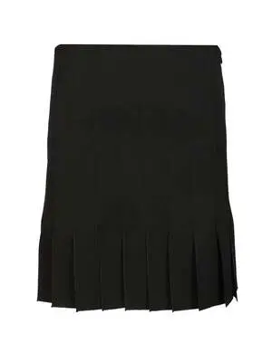 Marni Pleated Wool Mini Skirt