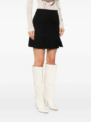 Marni Pleated Wool Mini Skirt