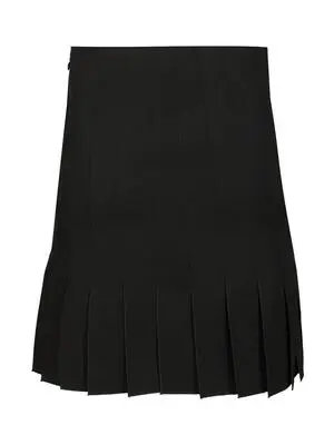 Marni Pleated Wool Mini Skirt