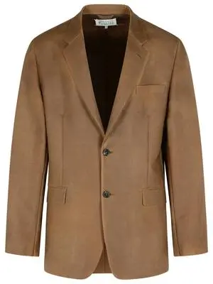 MAISON MARGIELA Blazer In Mohair And Wool - Brown