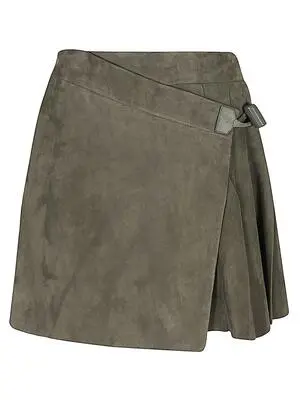 Loewe Suede Mini Skirt - Multicolor