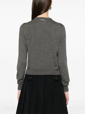 Prada Wool V-necked Cardigan