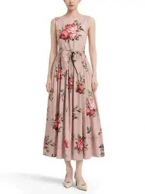 Dolce & Gabbana Printed Midi Dress - Pink