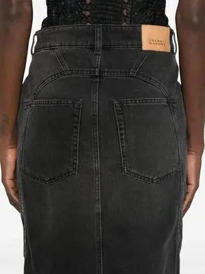 Isabel Marant Étoile Denim Midi Skirt - Multicolor