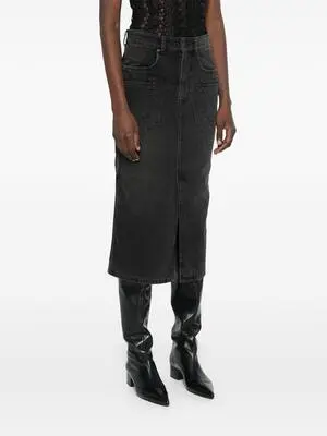 Isabel Marant Étoile Denim Midi Skirt - Multicolor