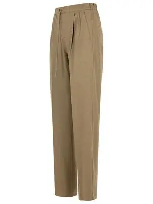 Max Mara Gatti' Dove-gray Cashmere Drawstring Pants