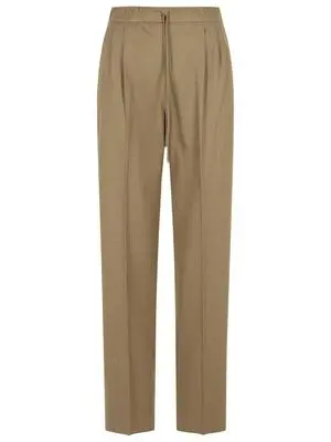 Max Mara Cashmere Drawstring Trousers - Brown