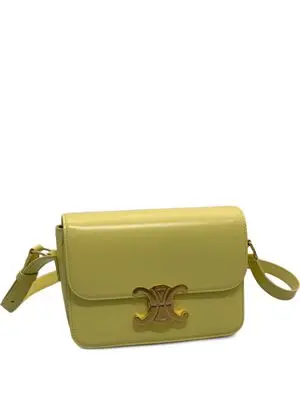 Celine Triomphe Teen Leather Crossbody Bag - Multicolor