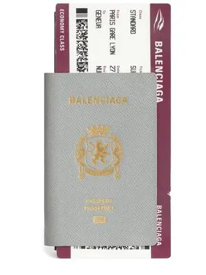 Balenciaga Passport Wallet - Gray